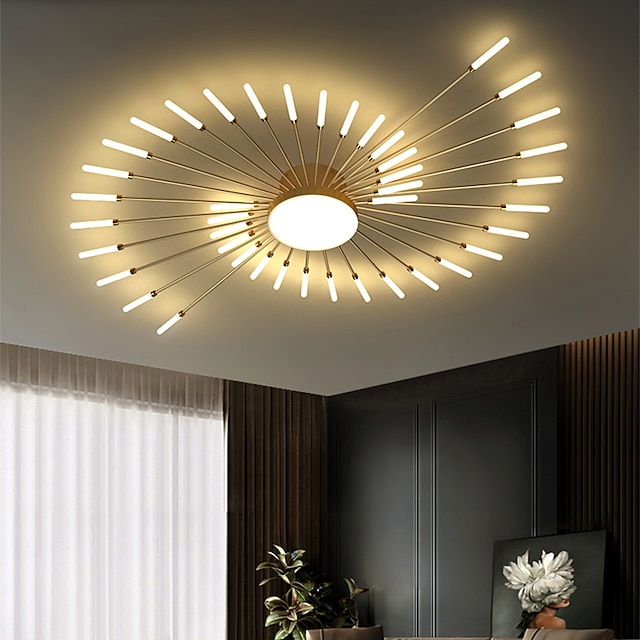 128cm Single Design Ceiling Lights Metal LED Nordic Style 110-240 V ...