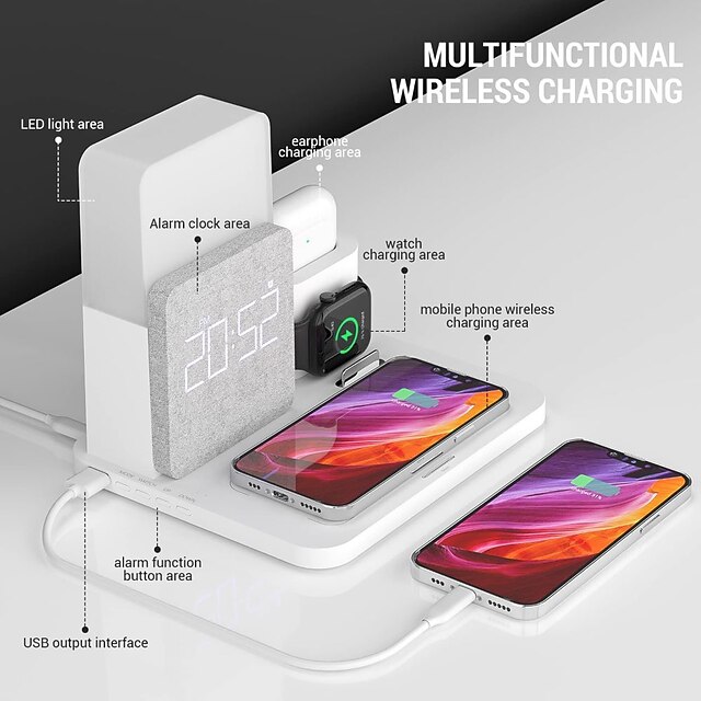 Charging Station 15 W Output Power Wireless Charging Station MSDS UN38 ...