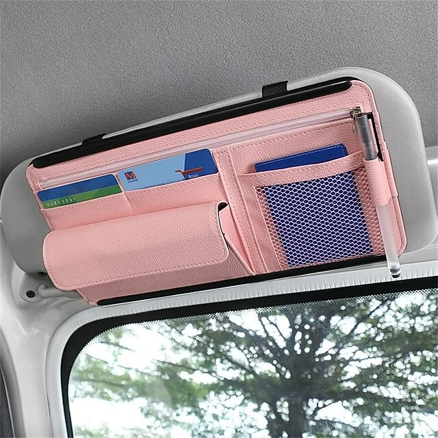 Car Sun Visor Storage Box Multifunctional Vehicle -car Glasses Case ...