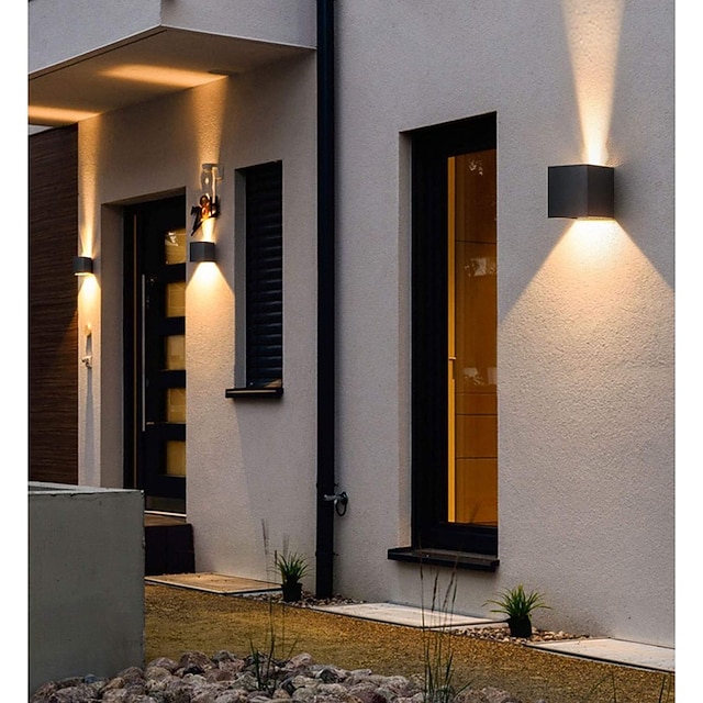 LED Outdoor/Indoor Wall Light IP65 12W 6000K White 3000K Warm Adjustable Beam Angle Waterproof ...