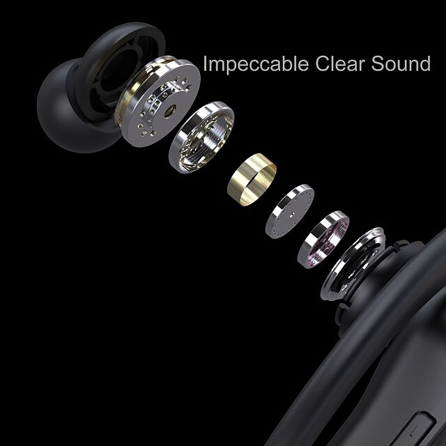 Bluetooth 5.1 Headphones Sports Earbuds 50H Deep Bass Noise Cancelling ...