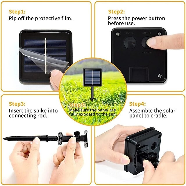 Outdoor Solar LED String Lights, Light 10/20/30/50/100m Waterproof ...