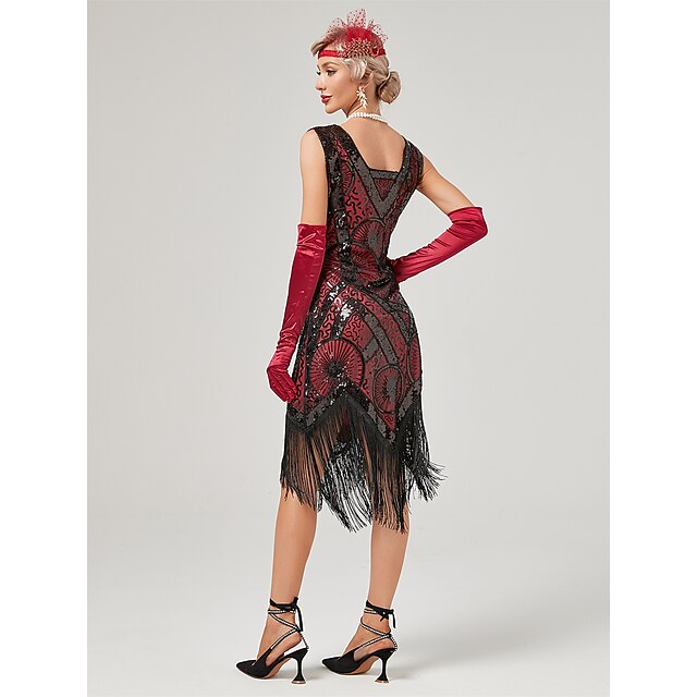 Roaring 20s 1920s Knee Length Dress Flapper Dress Prom Dress Normal ...