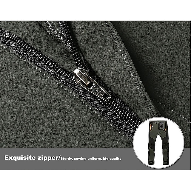 Herren Wanderhose Wanderhosen Fleece Gefütterte Hose Softshellhosen