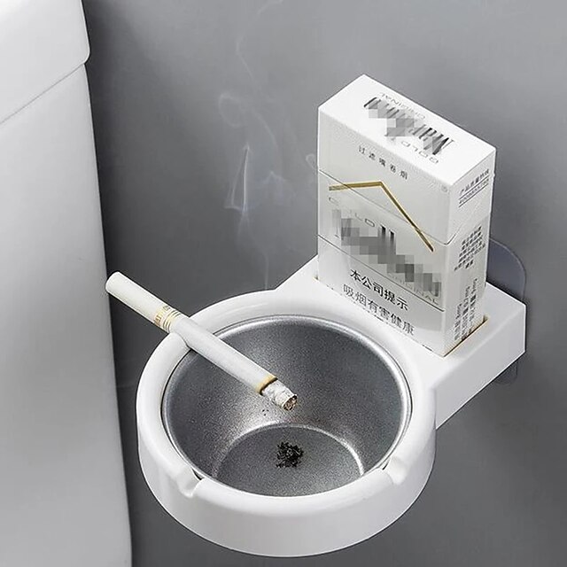Hanging Cigarette Storage Rack Bathroom Wall Stainless Steel Ashtray ...