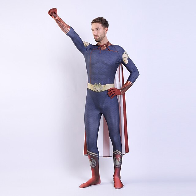 The Boys Homelander Starlight Superhero Zentai Suits Cloak Men's Women ...