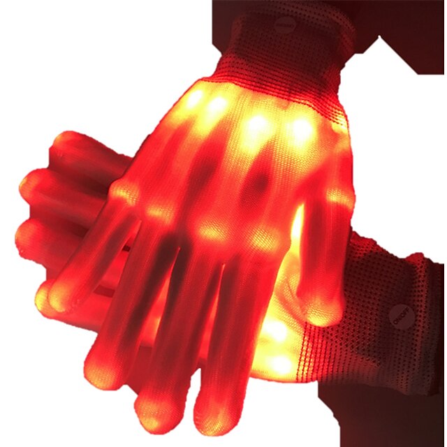 2 pcs LED Gloves LED Gloves for Kids Teen and Adults Gifts LED Finger ...