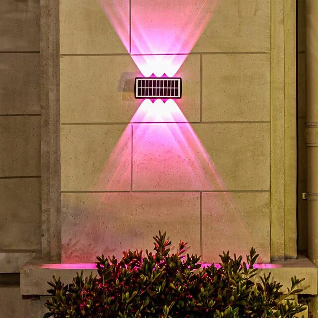 Outdoor Solar Wall Lights LED Garden Lights Smart Light Control Sensor ...