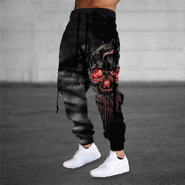 Men's Sweatpants Joggers Trousers Drawstring Elastic Waist Ribbon ...