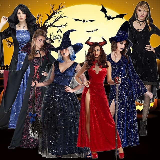 Couples Witch Couples' Costumes Women's Movie Cosplay Cosplay Halloween ...