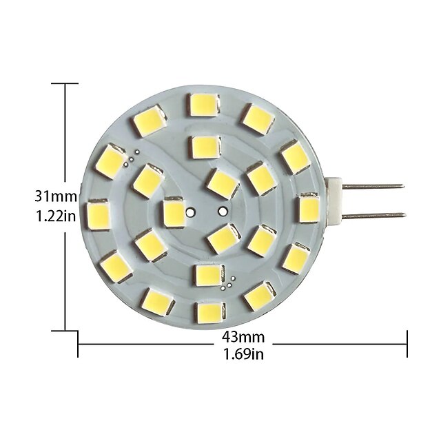 SidePin LED G4 350 Lumens 3 Watt (30W Equal) 180 Degree Beam Angle NOT ...