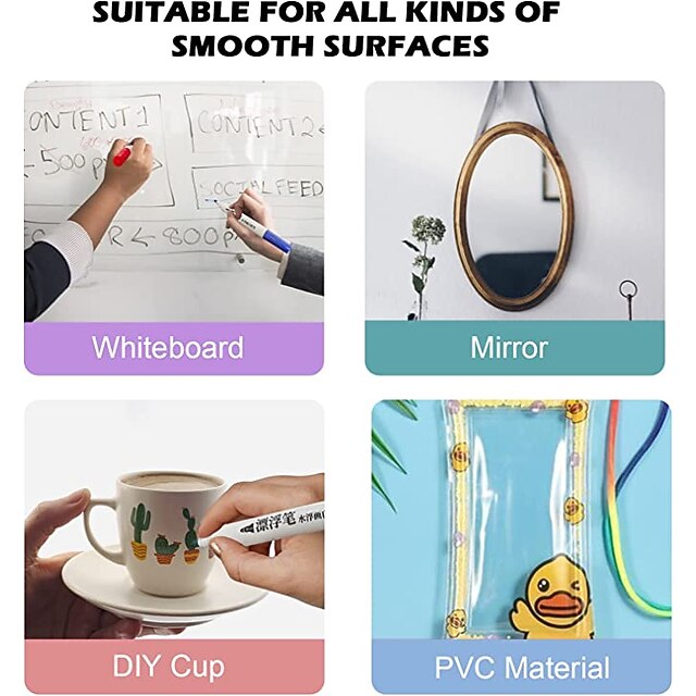 Magical Water Painting Pen, 12 Colors Magic Floating Ink Pen Kit Set ...