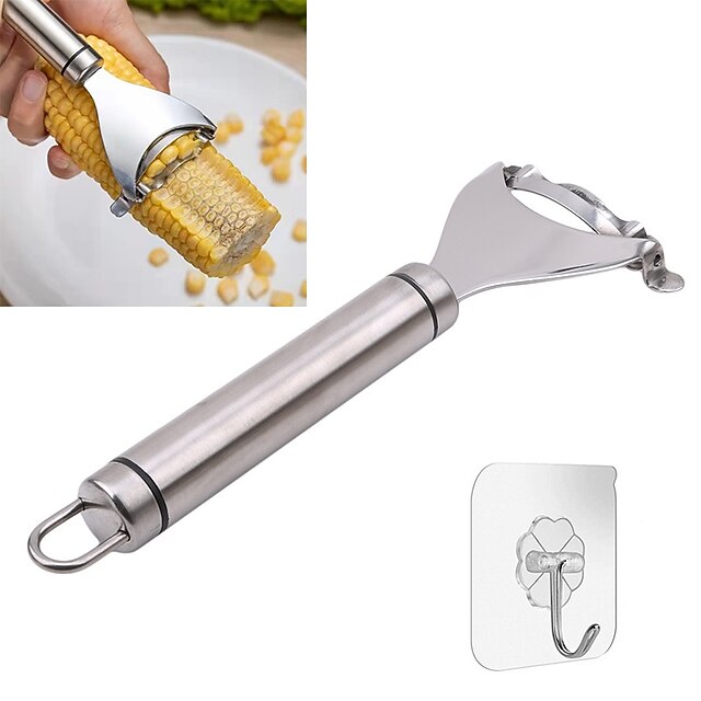 Stainless Steel Corn Stripper with Self-adhesive Hook Corns Threshing ...
