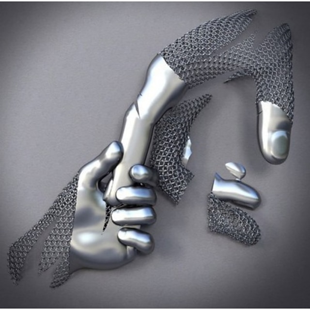 3D Wall Art Love Heart Prints/Posters Metal Sculpture Couple Hug Modern ...