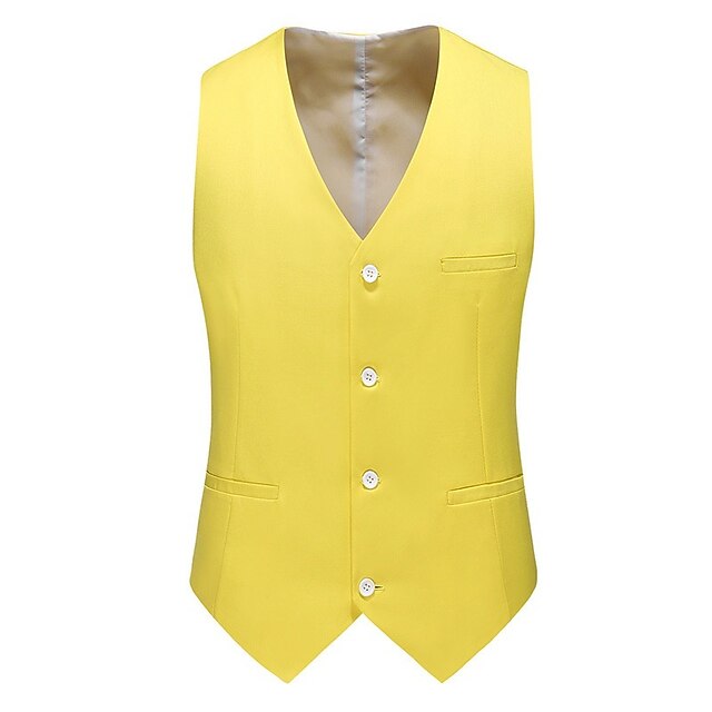 Men's Vest Waistcoat Formal Wedding Work Business Business Formal Style ...