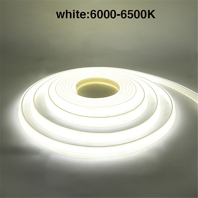 COB LED Strip Lights, 360 LEDs/m Waterproof Outdoor Decor, Flexible ...