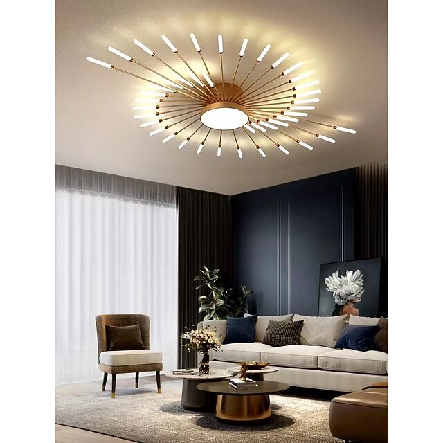 128cm Single Design Ceiling Lights Metal LED Nordic Style 110-240 V ...
