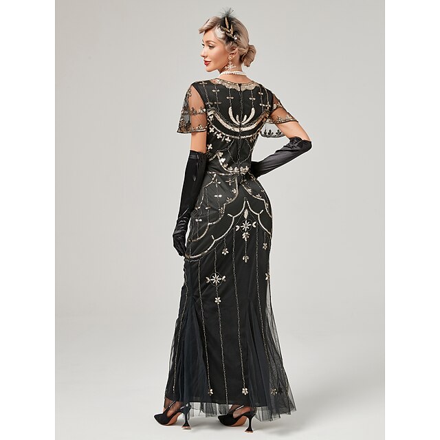 Roaring 20s 1920s Ankle Length Dress Evening Dress Prom Dress Normal ...