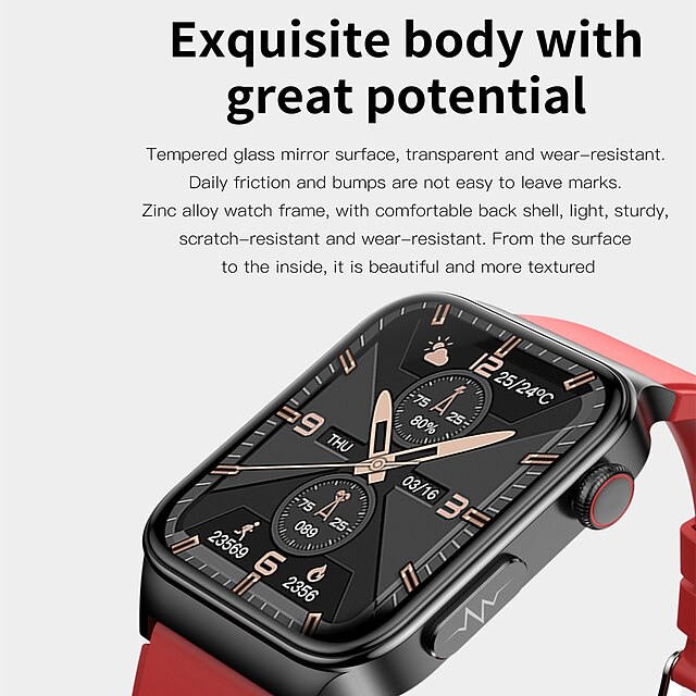 Cardica Blood Glucose Smart Watch ECG Monitoring Blood Pressure Body ...