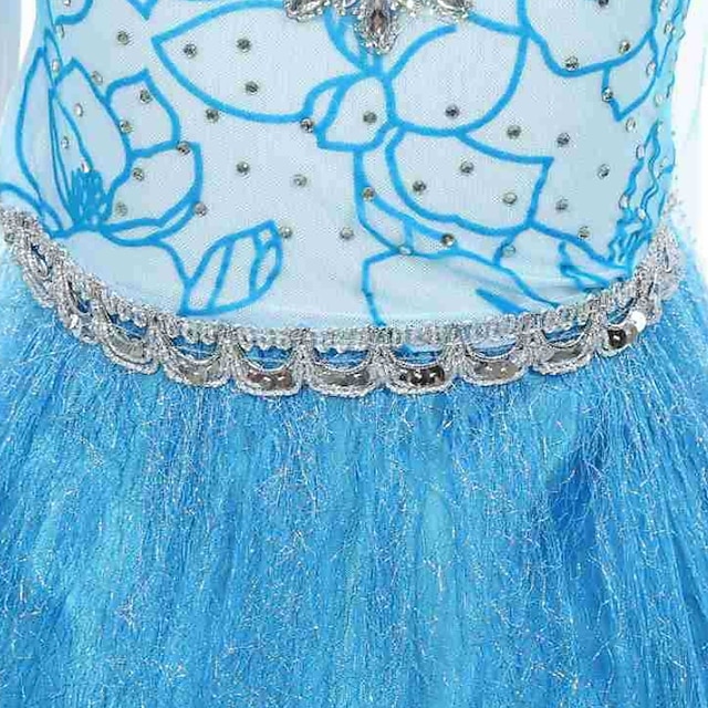 Kids Girls' Elsa Frozen Costume Dress Sequin Floral Performance Party ...