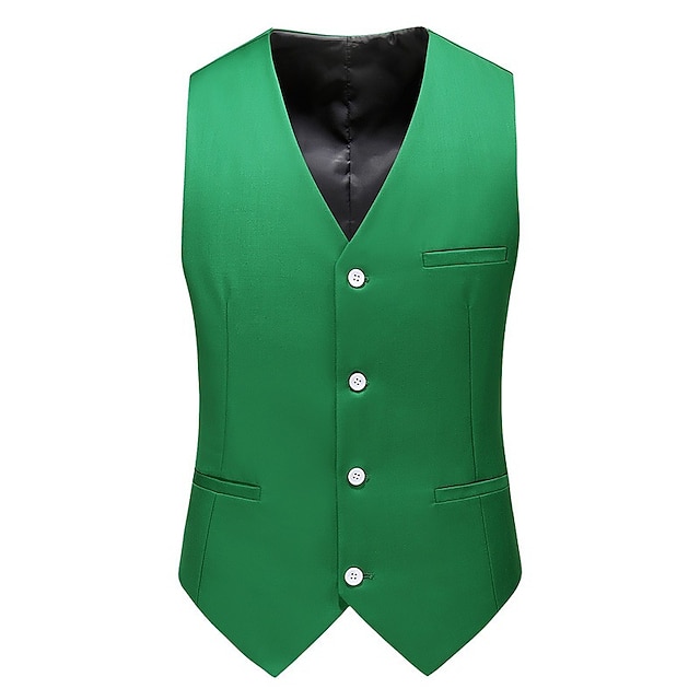 Men's Vest Waistcoat Formal Wedding Work Business Business Formal Style ...