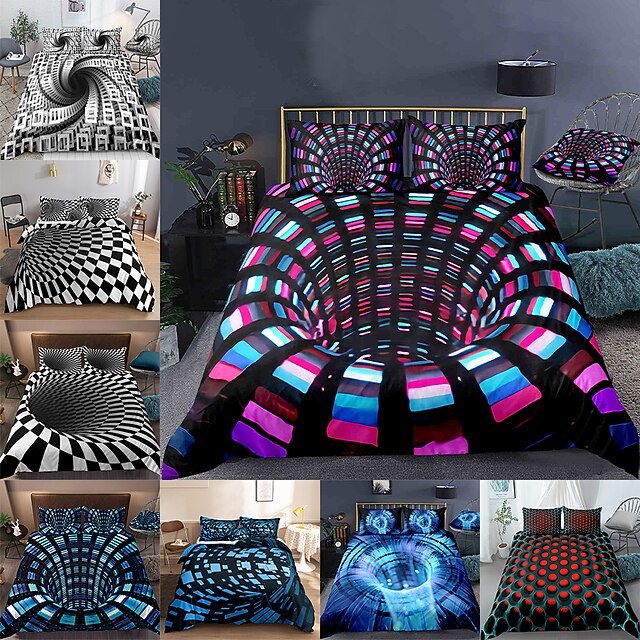 3D Vortex 3-Piece Duvet Cover Set Hotel Bedding Sets Comforter Cover ...
