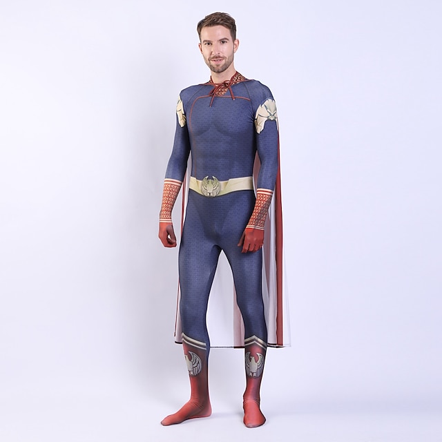 The Boys Homelander Starlight Superhero Zentai Suits Cloak Men's Women ...