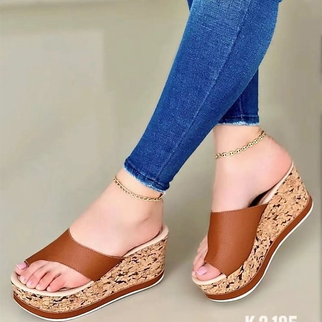 Women's Sandals Wedge Heels Orthopedic Sandals Bunion Sandals Daily ...