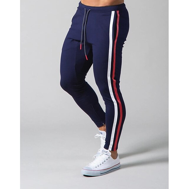 Homme Jogging Jogging Pantalon Zippé Fermetures éclair aux chevilles ...