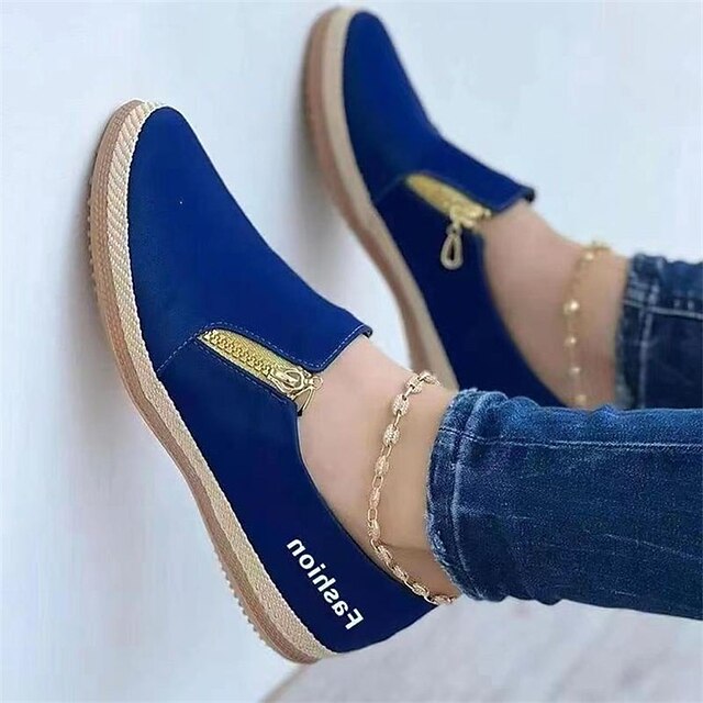 Damen Slip-Ons Übergrössen Slip-on-Sneakers Täglich Flacher Absatz ...