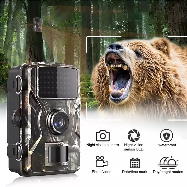 DL001 Hunting Trail Camera 16MP 1080P Wildlife Scouting Camera with 12M ...