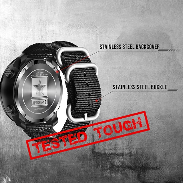 north edge apache-46mm robuste und zuverlässige taktische digitaluhr ...