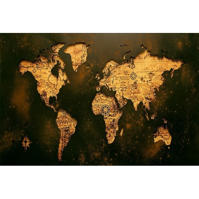 World Map Prints Wall Art Modern Picture Home Decor Wall Hanging Gift ...