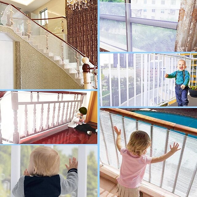 Durable Child Safety Protective Net Multipurpose Bannister Guard Deck ...