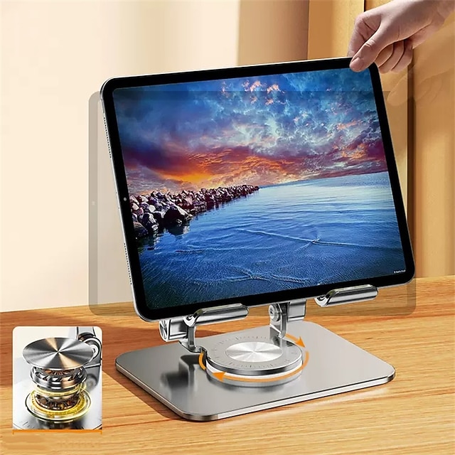 Tablet Stand Rotatable Foldable Adjustable Phone Holder for Desk ...