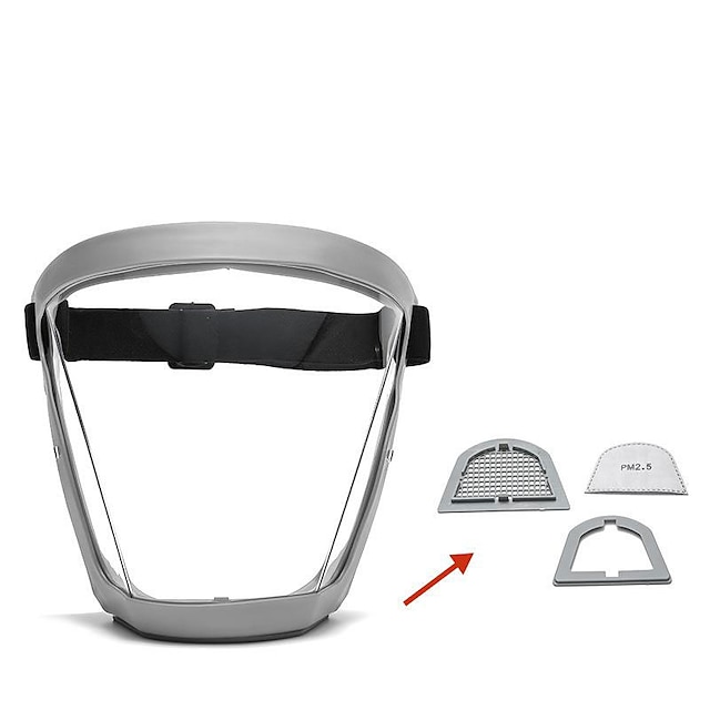 Super Protective Anti-Fog Face Shield,Unisex Hd Transparent Full Face ...