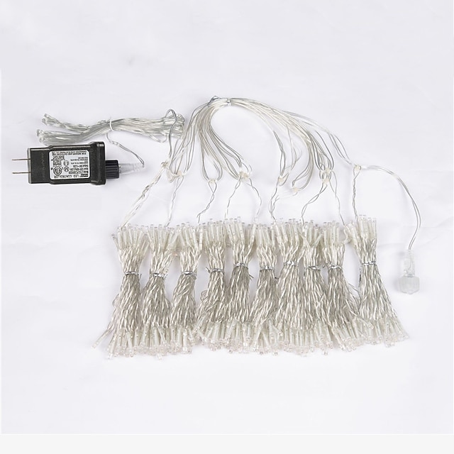 elegant bryllupsfest mottagelse led vindusgardin lysstreng 3x3m & 6x3m ...