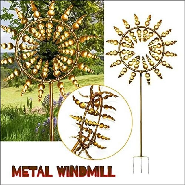 Magical Metal Garden Windmill,Kinetic Wind Spinners,Wind Sculpture for ...