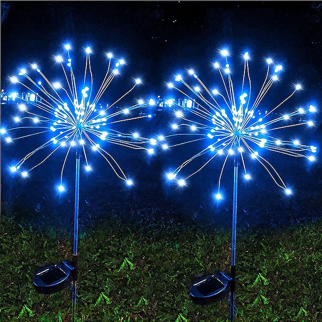 Solar Garden Lights Firework Lights Solar Lights Outdoor Waterproof ...