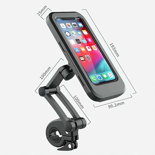 Waterproof Bike Phone Mount Cell Phone Holder for Motorcycle - Bike Handlebars 360 Adjustable ...