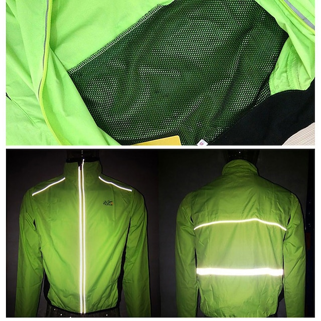 Men's Cycling Jacket Windbreaker Rain Jacket Winter Packable Waterproof ...