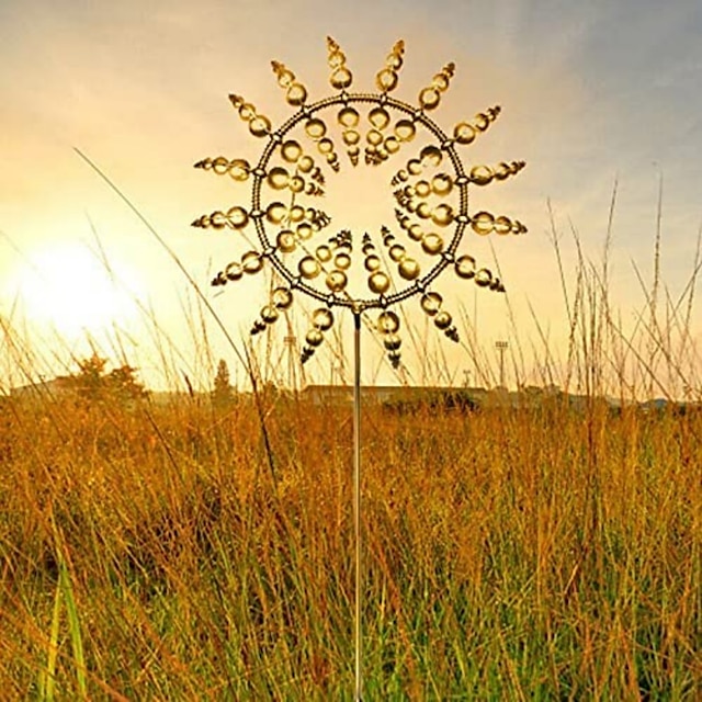 Magical Metal Garden Windmill,Kinetic Wind Spinners,Wind Sculpture for ...