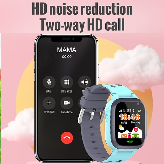Kids Smart Watch Sim Card Call Phone Smartwatch For Children SOS Photo ...