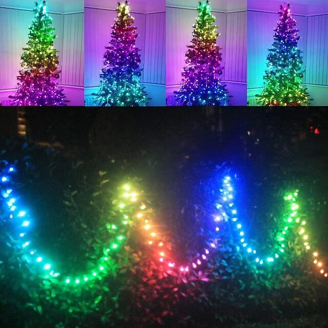 Christmas String Lights RGB 20/10/5m Remote Control Dot Control Magic ...
