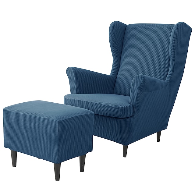 Wing Chair Cover Set, Include Stretch Wingback Chair Slipcover and ...
