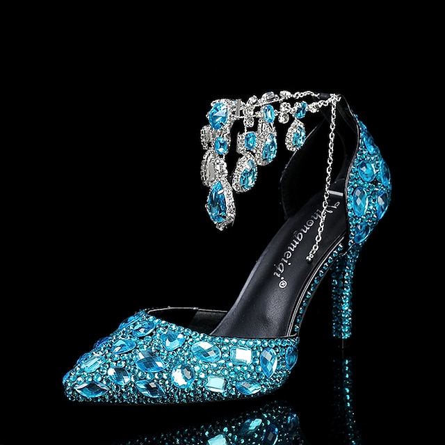 Women's Wedding Shoes Pumps Bling Bling Shoes Dress Shoes Sparkling ...