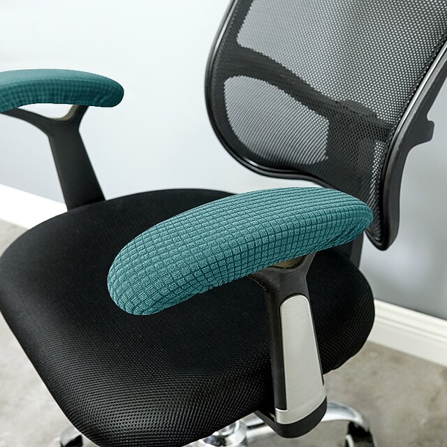Stretch Office Chair Armrest Cover Pads Slipcover Elastic, Comfy Gaming ...