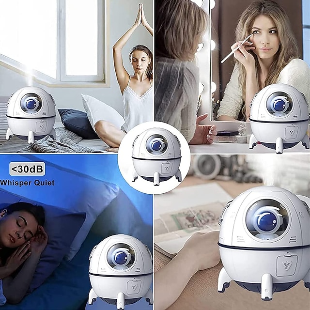 LED Smart Light Air Humidifier USB Ultrasonic Cool Mist Aromatherapy ...