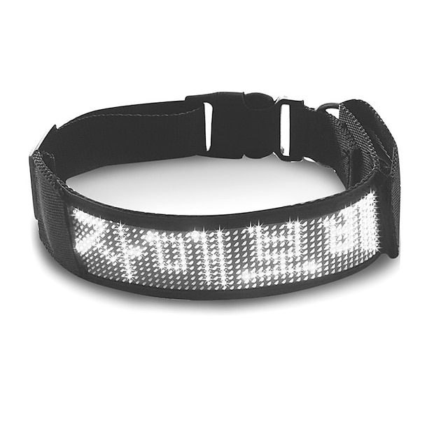 2023 New Bluetooth Programmable LED Pet Dog Cat Collar Flashing ...