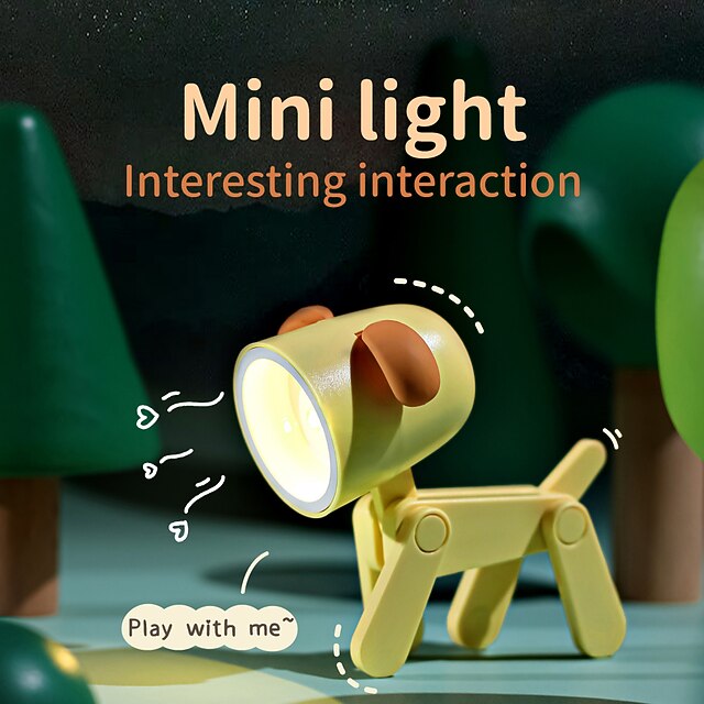 Mini LED desk lamp Lovely deer/dog shaped book lamp Laptop keyboard ...
